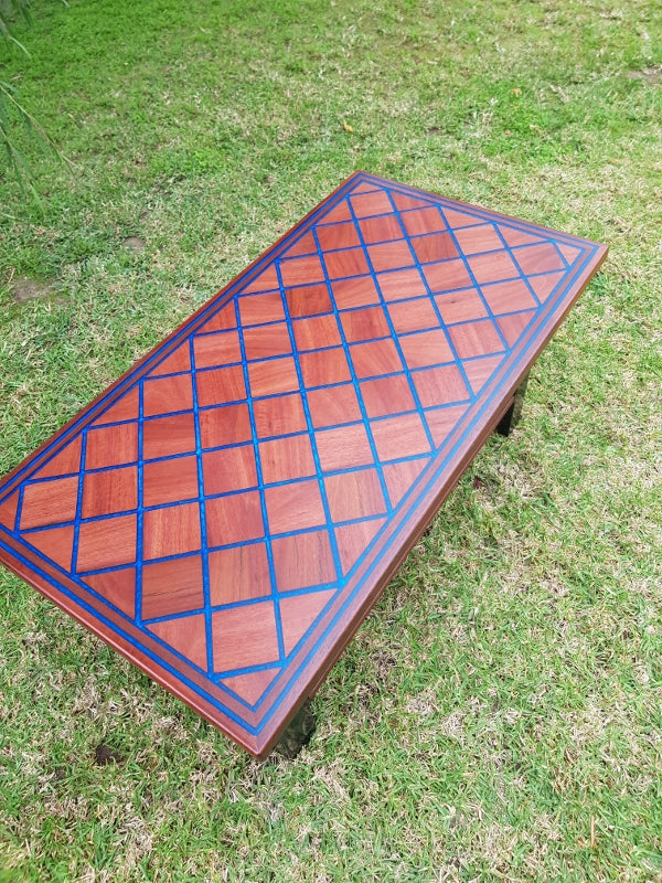 Jarrah and resin coffee table - ref 336 – Paul Segat Woodturning